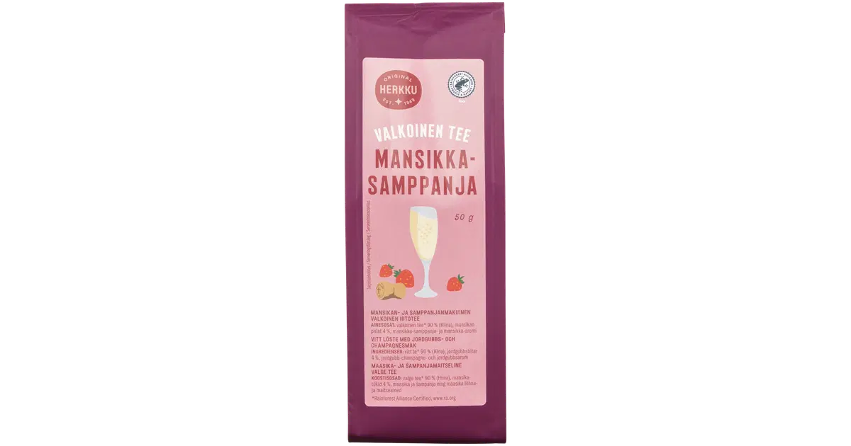 Herkku valge tee maasika-shampanja 50g | Prisma | alati odavad hinnad ...