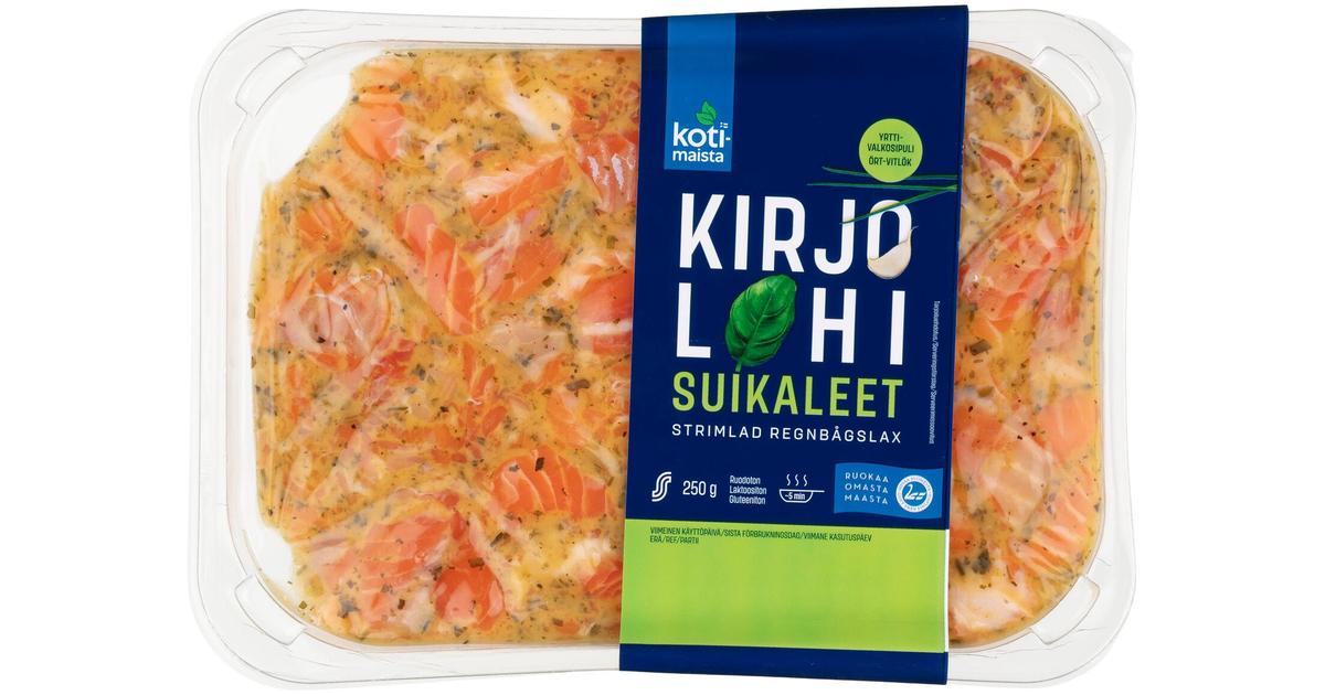 Kotimaista kirjolohisuikale yrtti-valkosipuli 250 g | S-kaupat ruoan verkkokauppa