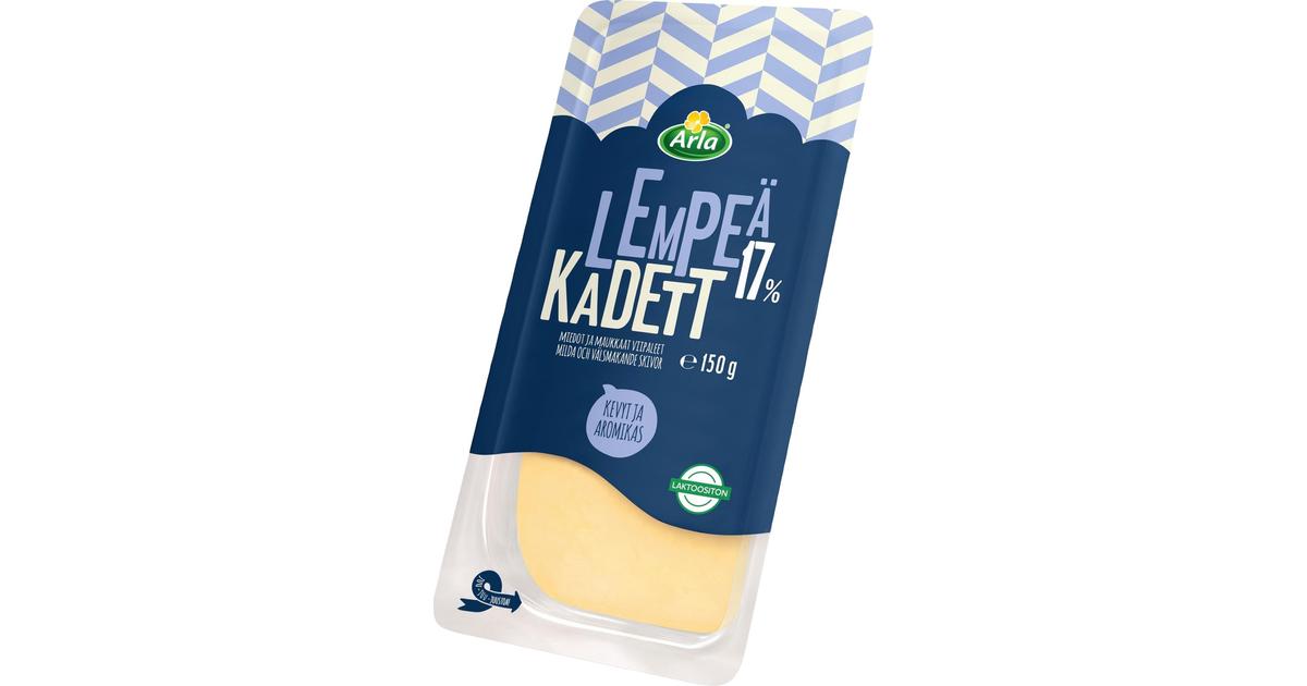 Arla Tolkuttomat Juustot Lempeä Kadett 17% viipale 150 g | S-kaupat ...