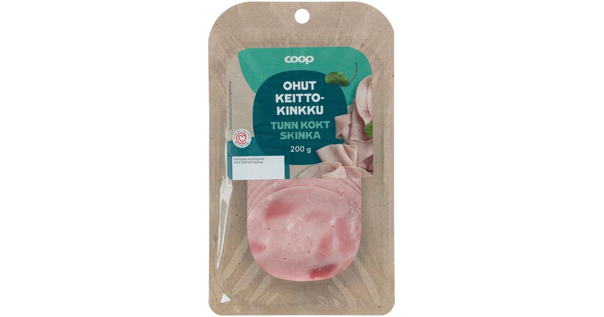 Coop ohut keittokinkku 200 g | S-kaupat ruoan verkkokauppa