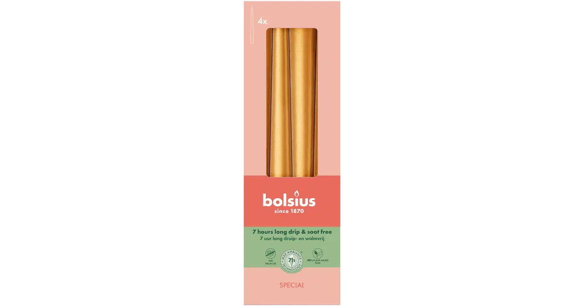 Bolsius - Special Essentials - kruunukynttilä - 24,5cm ...