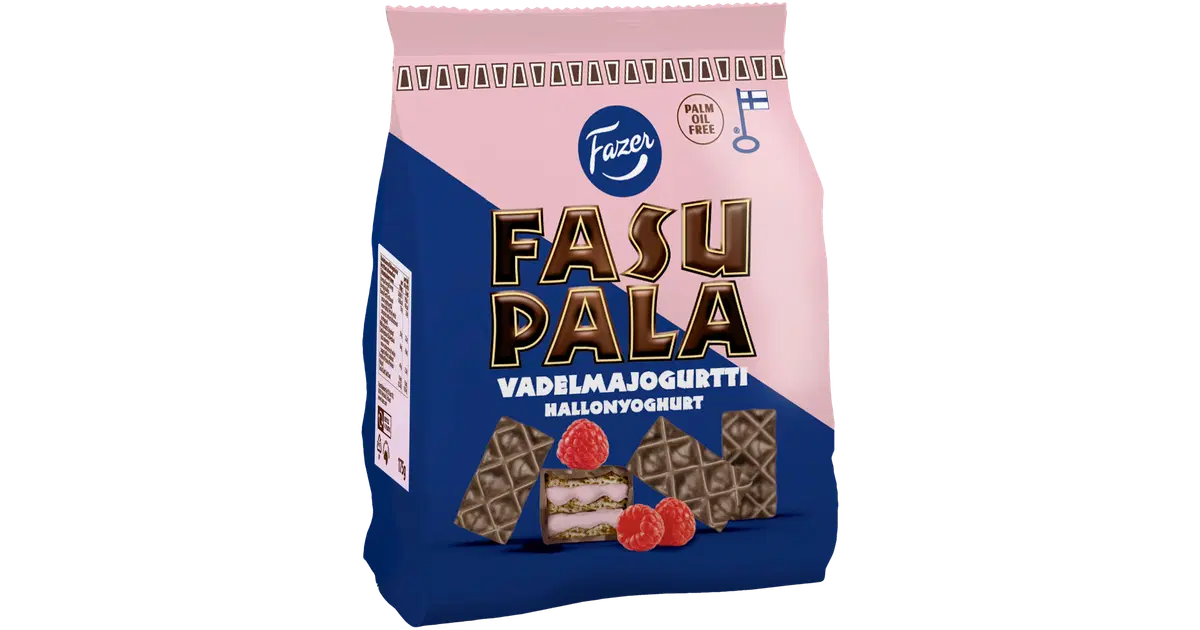 Fazer Fasupala Vadelmajogurtti vohvelikeksi 175g | S-kaupat ruoan ...