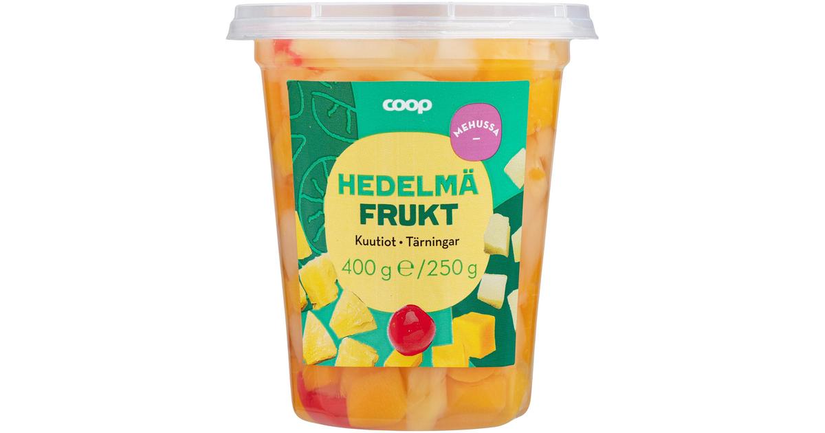 Coop hedelmäkuutiot mehussa 400/250 g | S-kaupat ruoan verkkokauppa