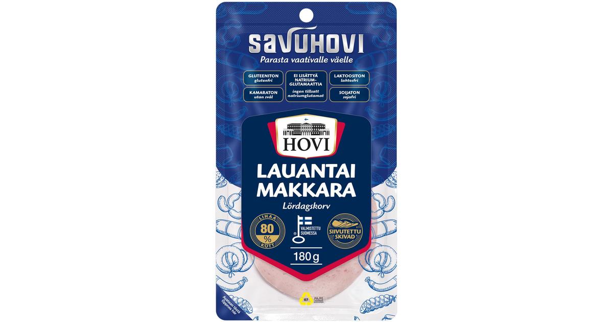 Savuhovi Hovi Lauantaimakkara 180g | S-kaupat ruoan verkkokauppa