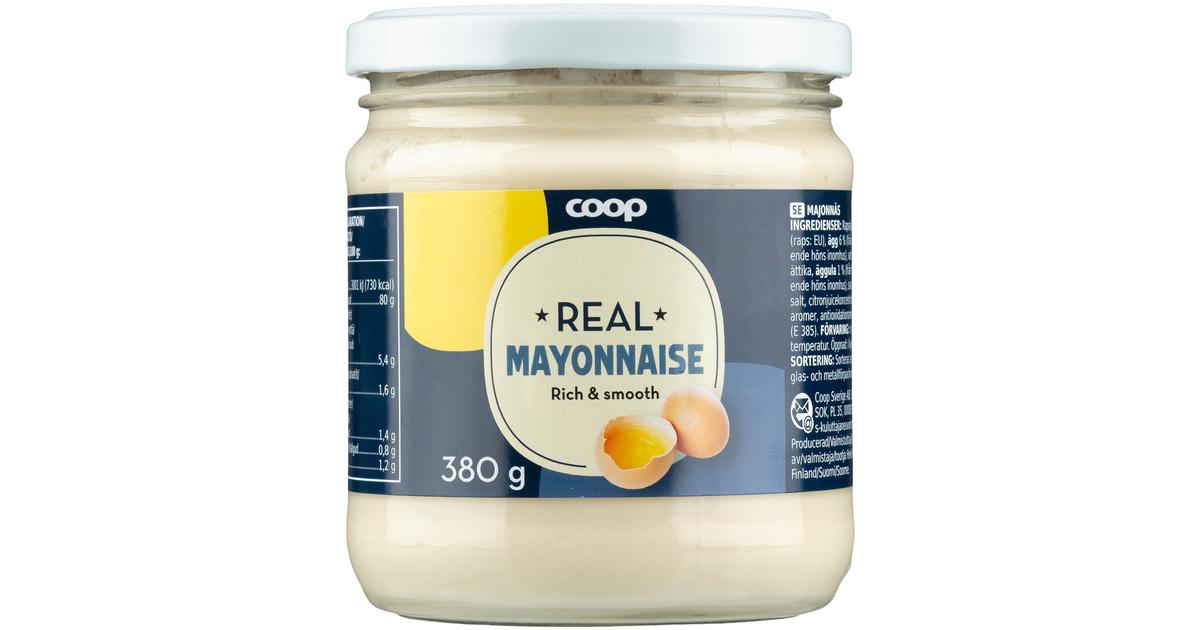 Coop Real majoneesi american style 380 g | S-kaupat ruoan verkkokauppa