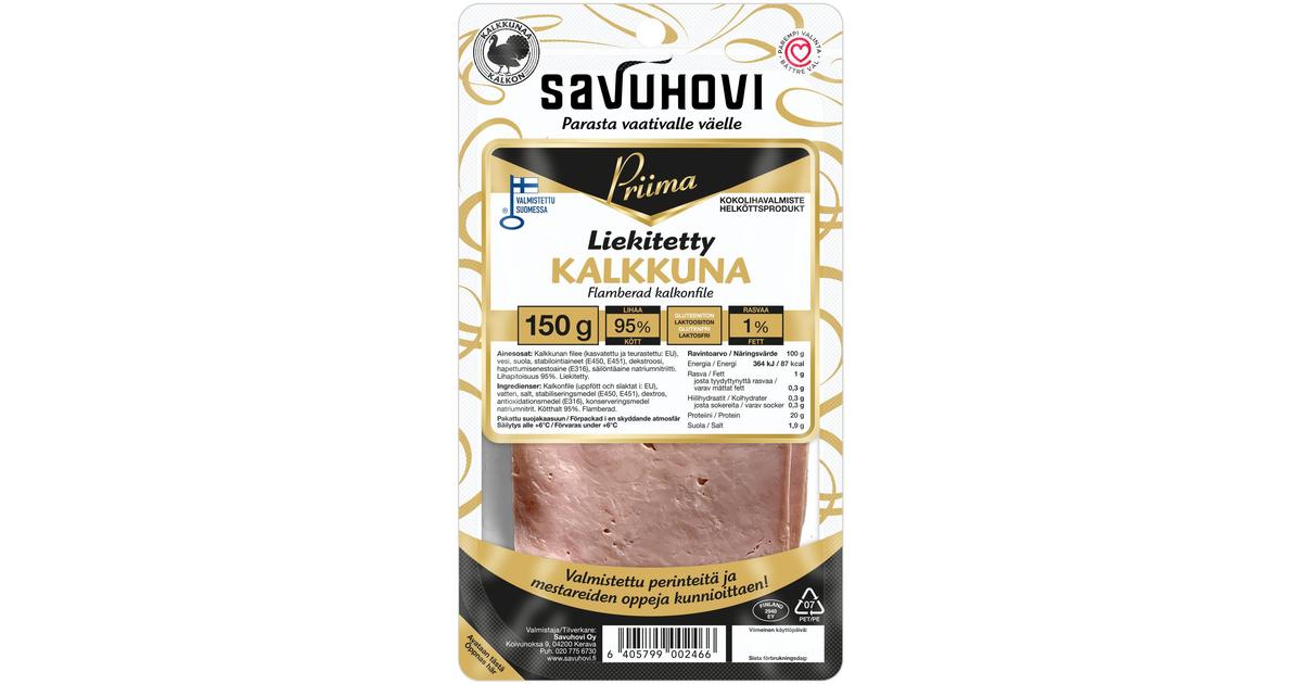 Savuhovi Priima Liekitetty kalkkuna 150g | S-kaupat ruoan verkkokauppa