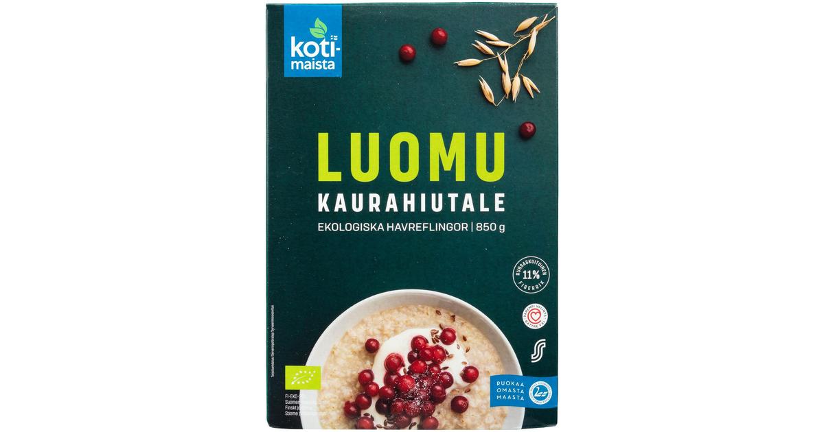Kotimaista luomu kaurahiutale 850 g | S-kaupat ruoan verkkokauppa