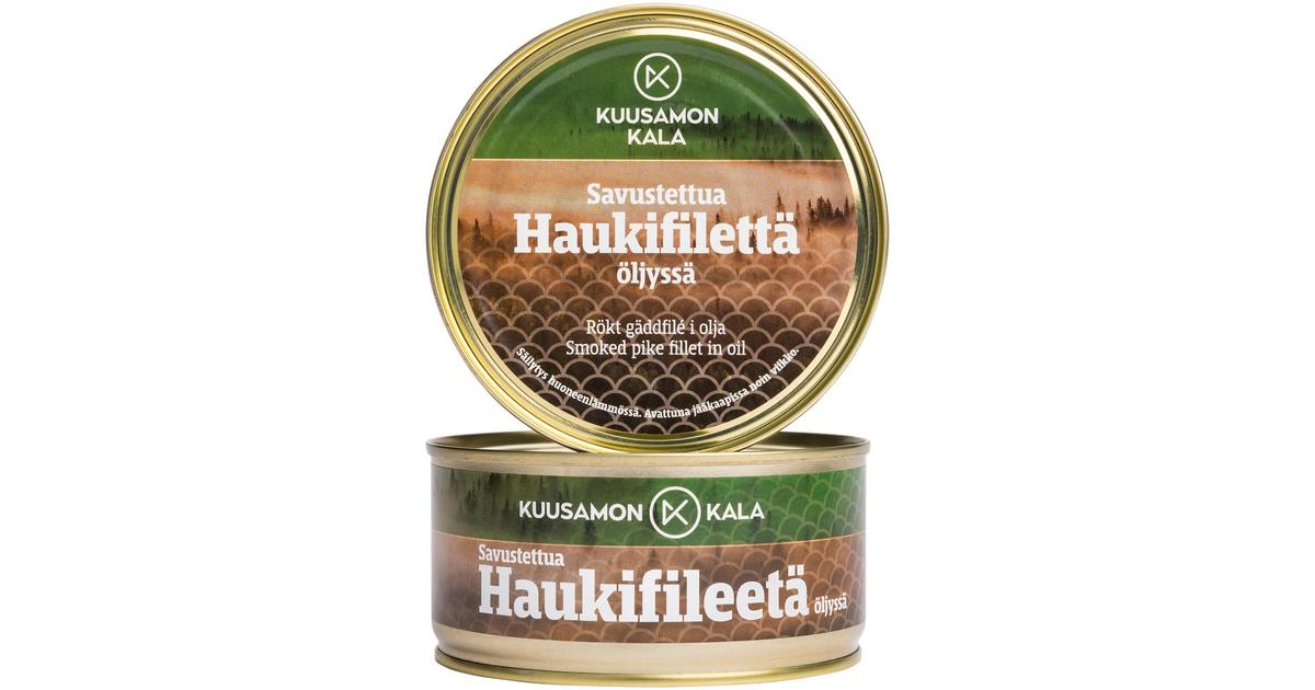 Kuusamon kala Savustettua haukifileetä öljyssä 240/180g | S-kaupat ruoan verkkokauppa