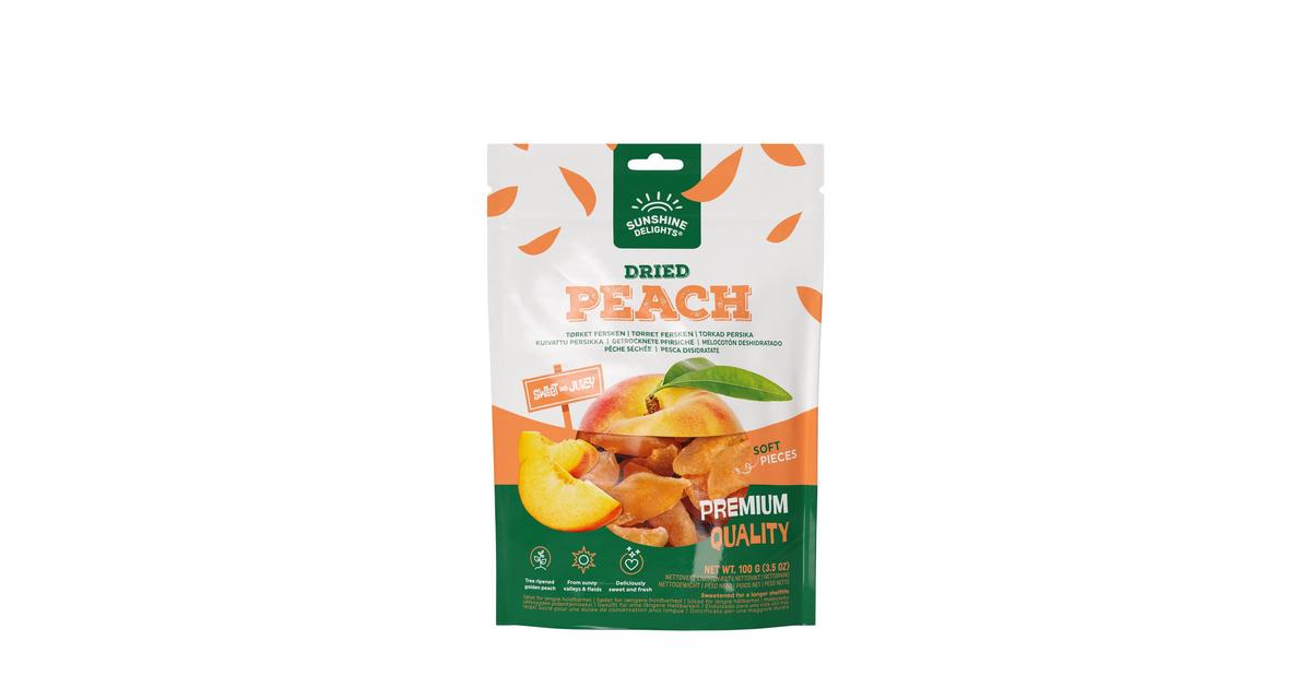 Sunshine Delights Kuivattu persikka 100g | S-kaupat ruoan verkkokauppa