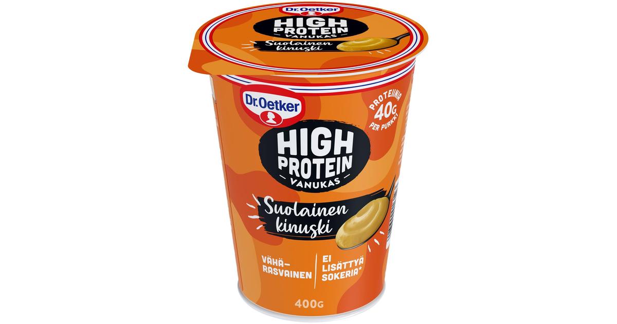 Dr. Oetker High Protein vanukas suolainen kinuski 400 g | S-kaupat ...