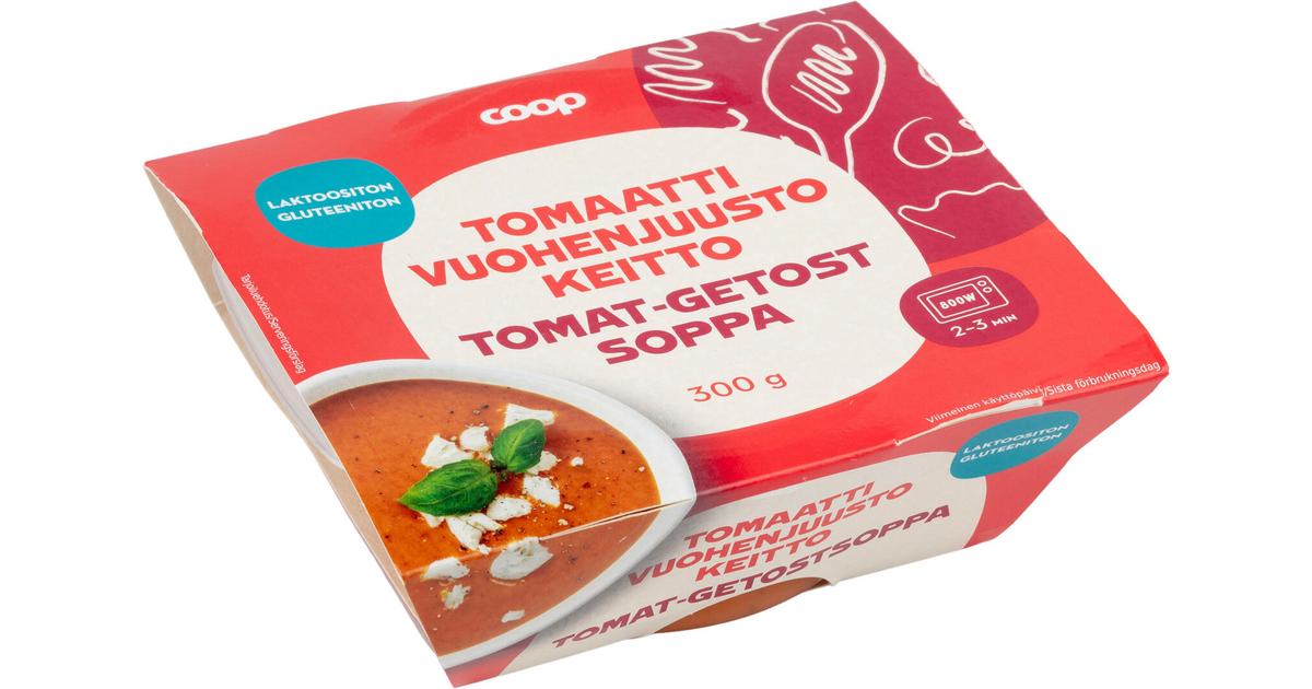 Coop tomaatti-vuohenjuustokeitto 300 g | S-kaupat ruoan verkkokauppa