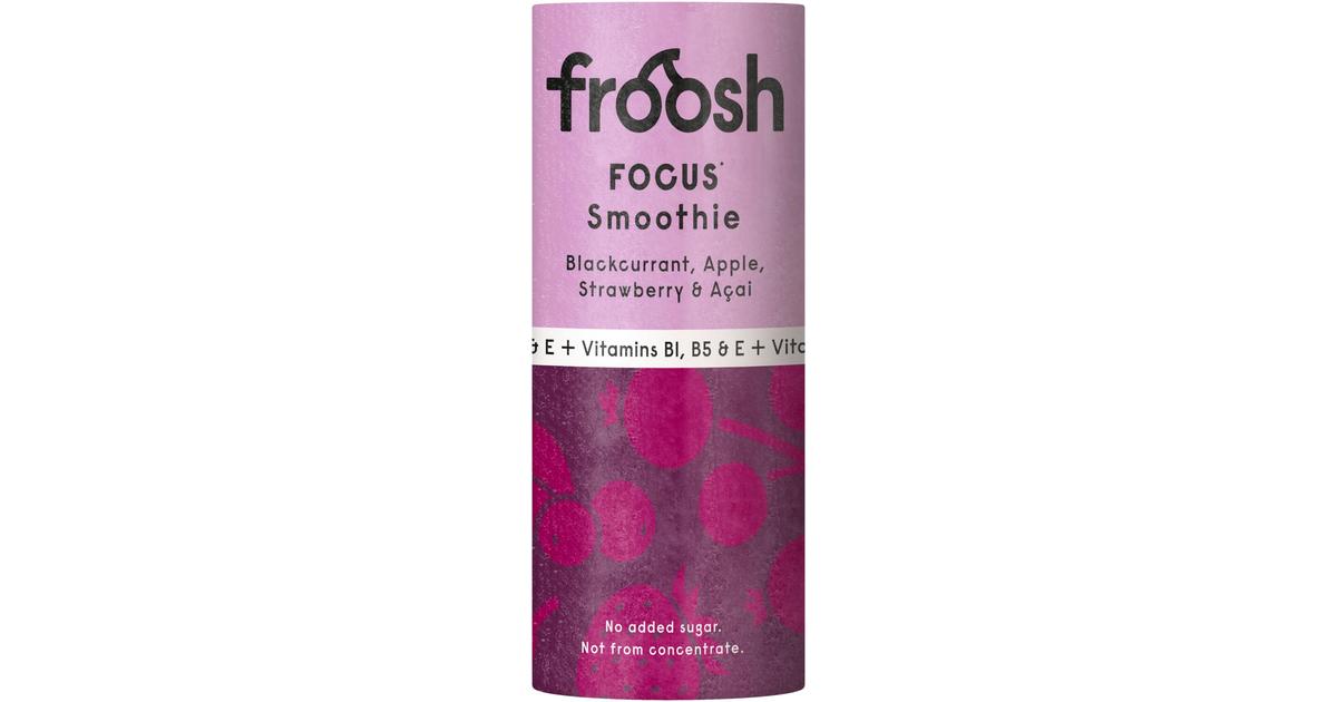 Froosh Smoothie Focus Mustaherukka, Mansikka & Acai 235 ml | S-kaupat ...