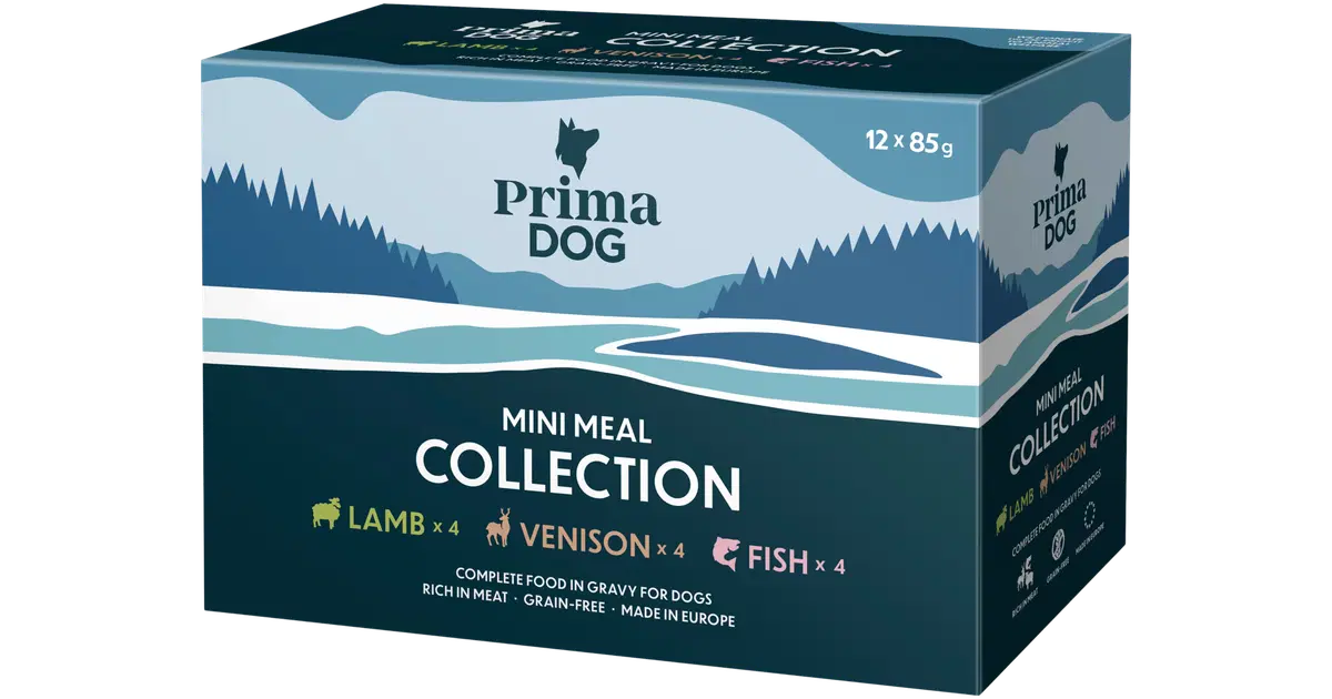 PrimaDog Mini Meal Lajitelma kastikkeessa 12 x 85 g | S-kaupat ruoan ...