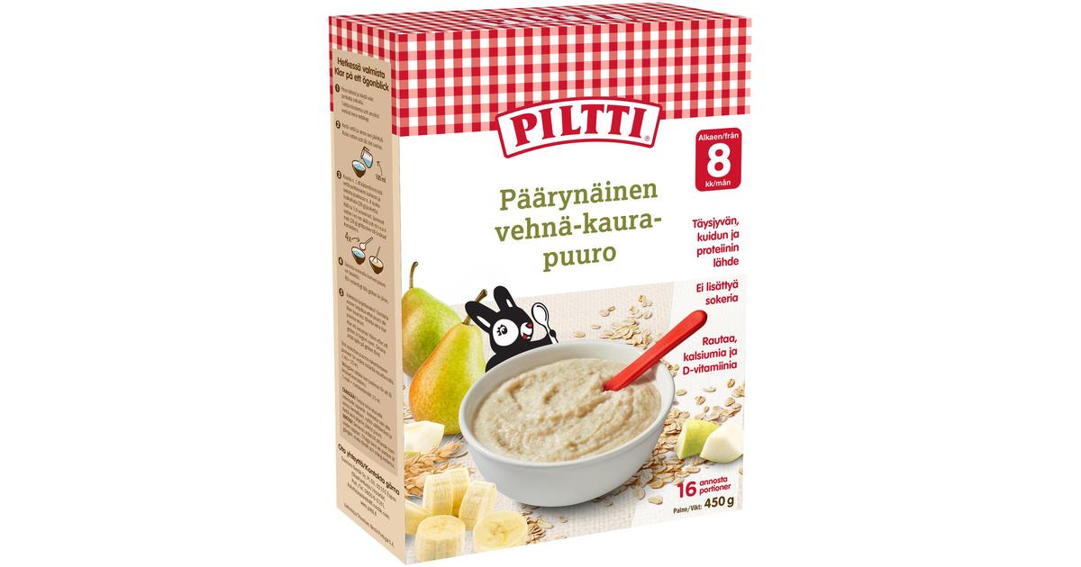 Piltti 450g Päärynäinen vehnä-kaurapuurojauhe 8kk | S-kaupat ruoan ...