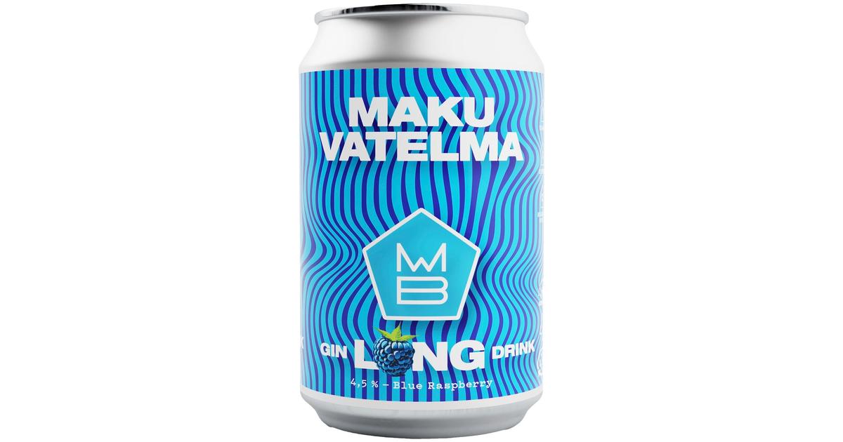 Maku Blue Raspberry Gin Long Drink 4,5% 0,33l tlk | S-kaupat ruoan ...