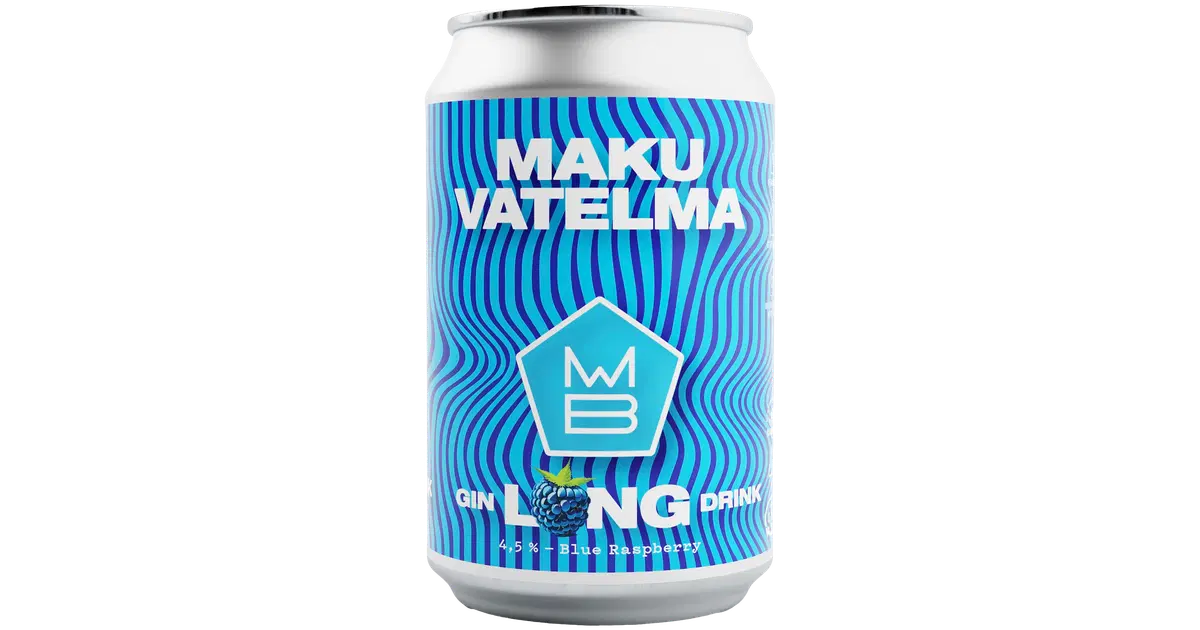 Maku Brewing blue raspberry gin long drink 4,5% 0,33l tlk | S-kaupat ...
