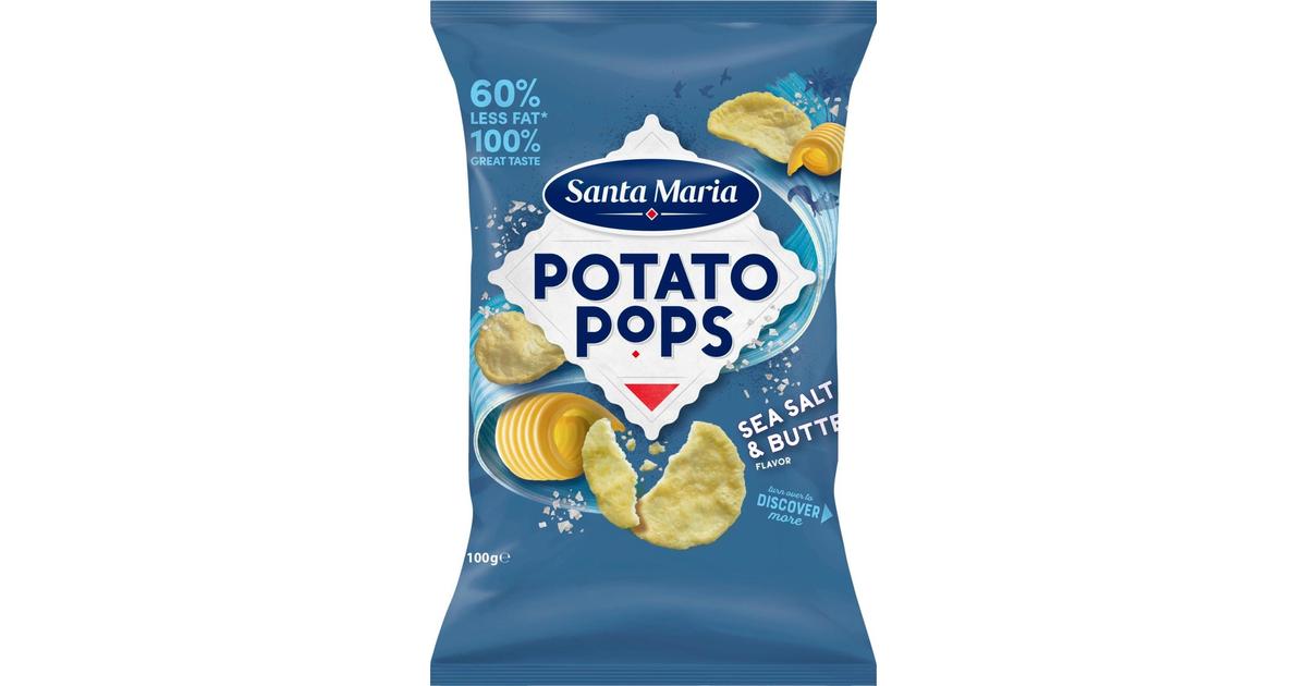 Santa Maria 100G Sea Salt & Butter Potato Pops sipsi | S-kaupat ruoan ...
