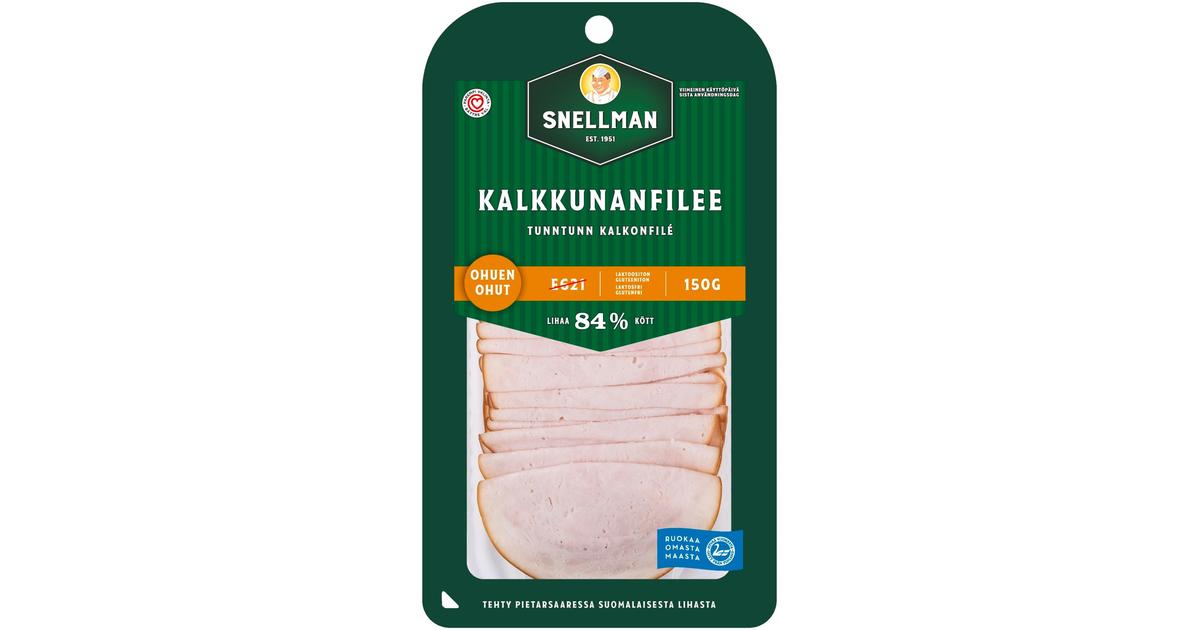 Snellman Ohuen ohut kalkkunanfilee 150g | S-kaupat ruoan verkkokauppa