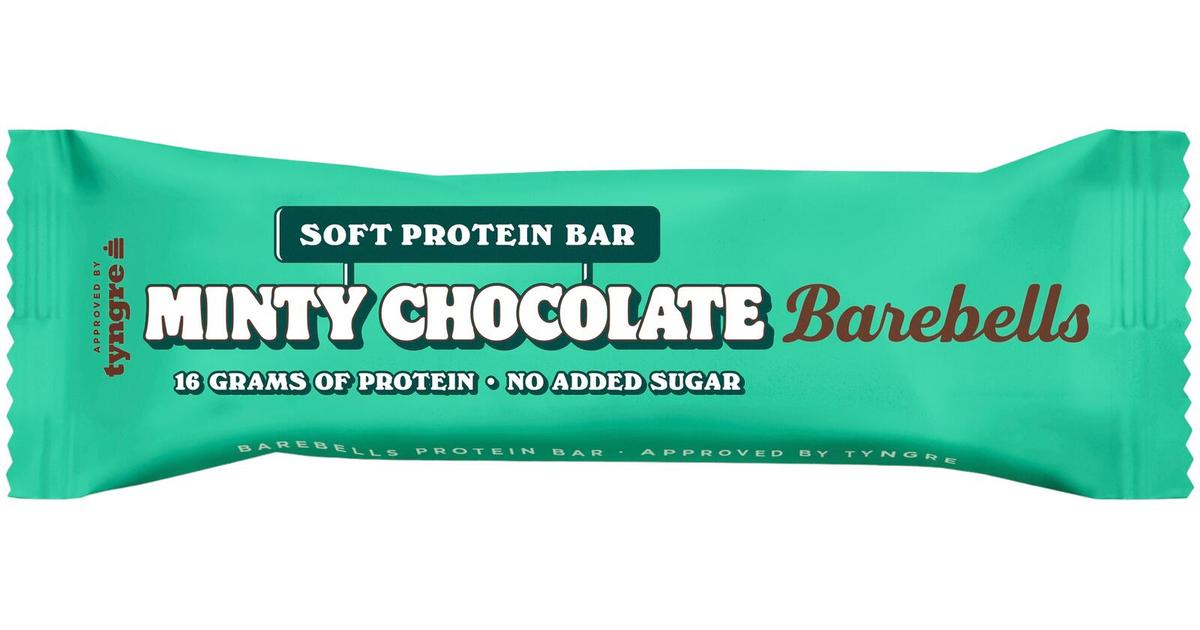 Barebells Soft Minty Chocolate - mintun makuinen proteiinipatukka 55g ...