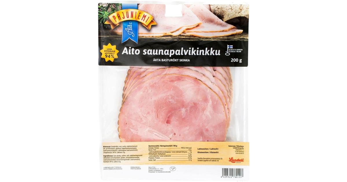 Pajuniemi Aito Saunapalvikinkku 200g | S-kaupat ruoan verkkokauppa