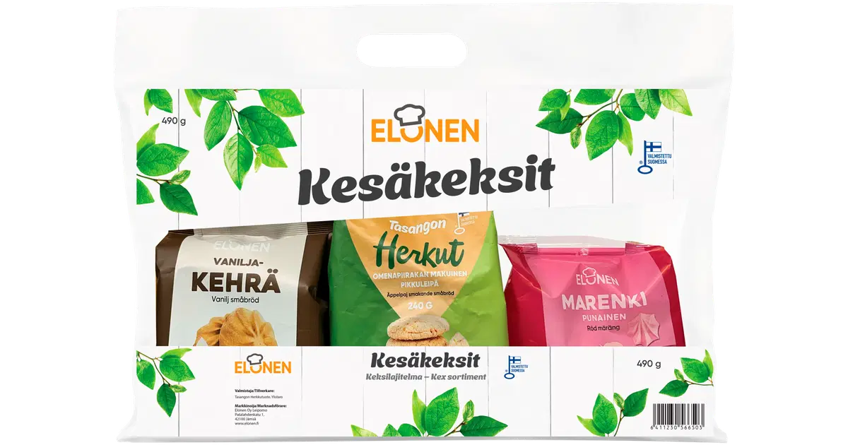 Elonen kesäkeksit 490g keksilajitelma | S-kaupat ruoan verkkokauppa