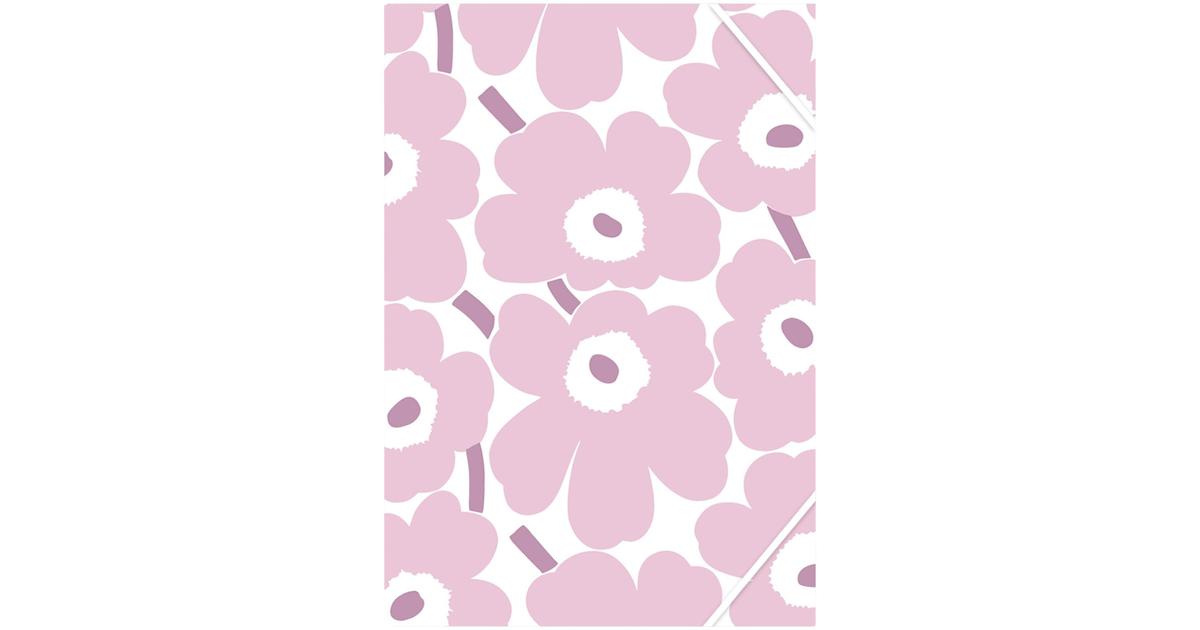 Marimekko kulmalukkokansio A4 Unikko vaaleanpunainen | S-kaupat ruoan verkkokauppa