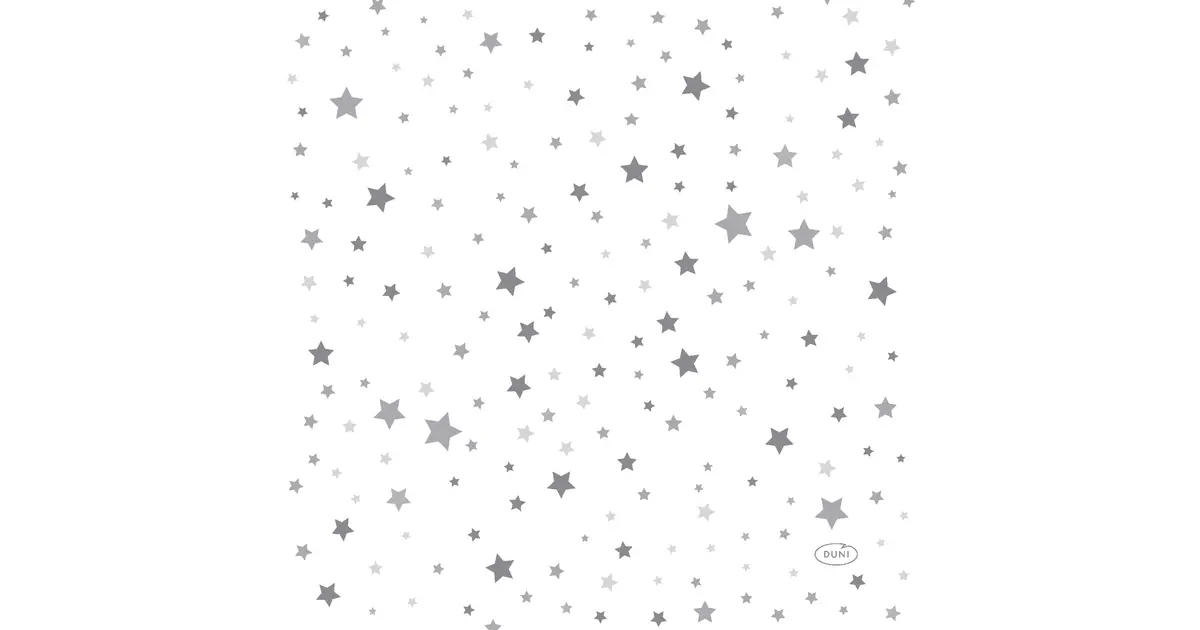DUNI lautasliina Silver Stardust 33 x 33cm, 3-krs, 20kpl | S-kaupat ...