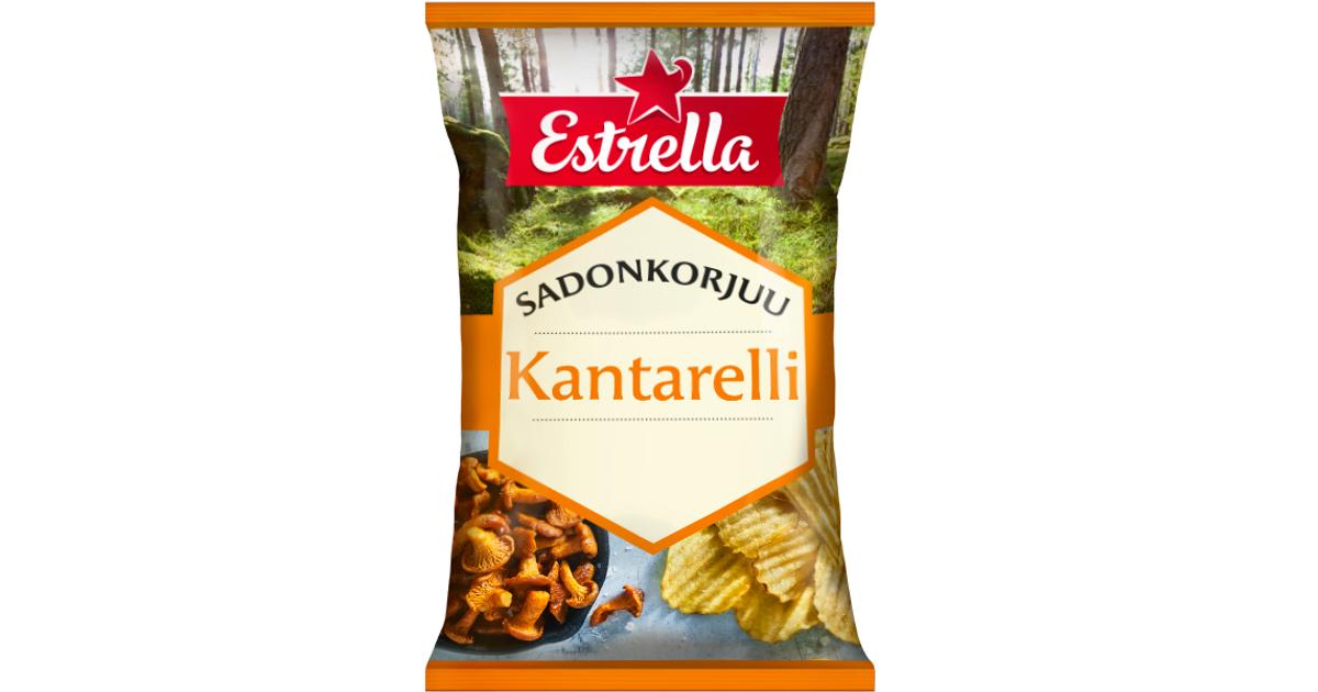Estrella Sadonkorjuu Kantarellisipsi 250g | S-kaupat ruoan verkkokauppa