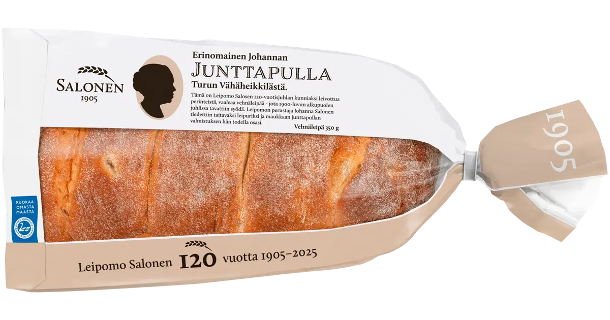 Leipomo Salonen Junttapulla 350 g vehnäleipä | S-kaupat ruoan verkkokauppa