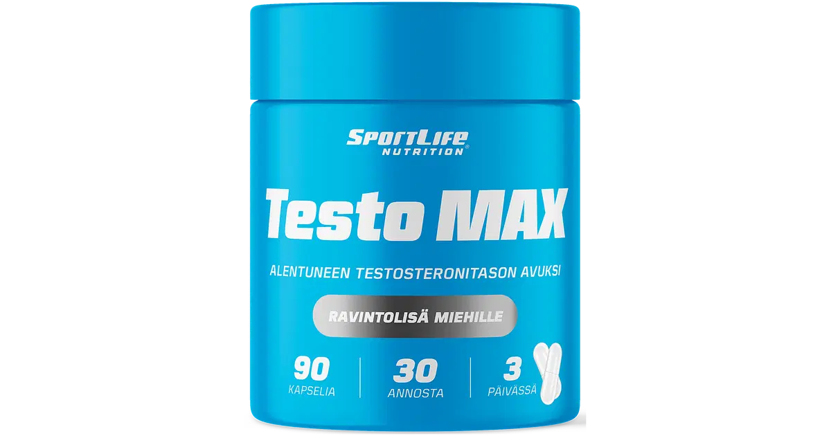 SportLife Nutrition Testo MAX 90kaps | S-kaupat ruoan verkkokauppa