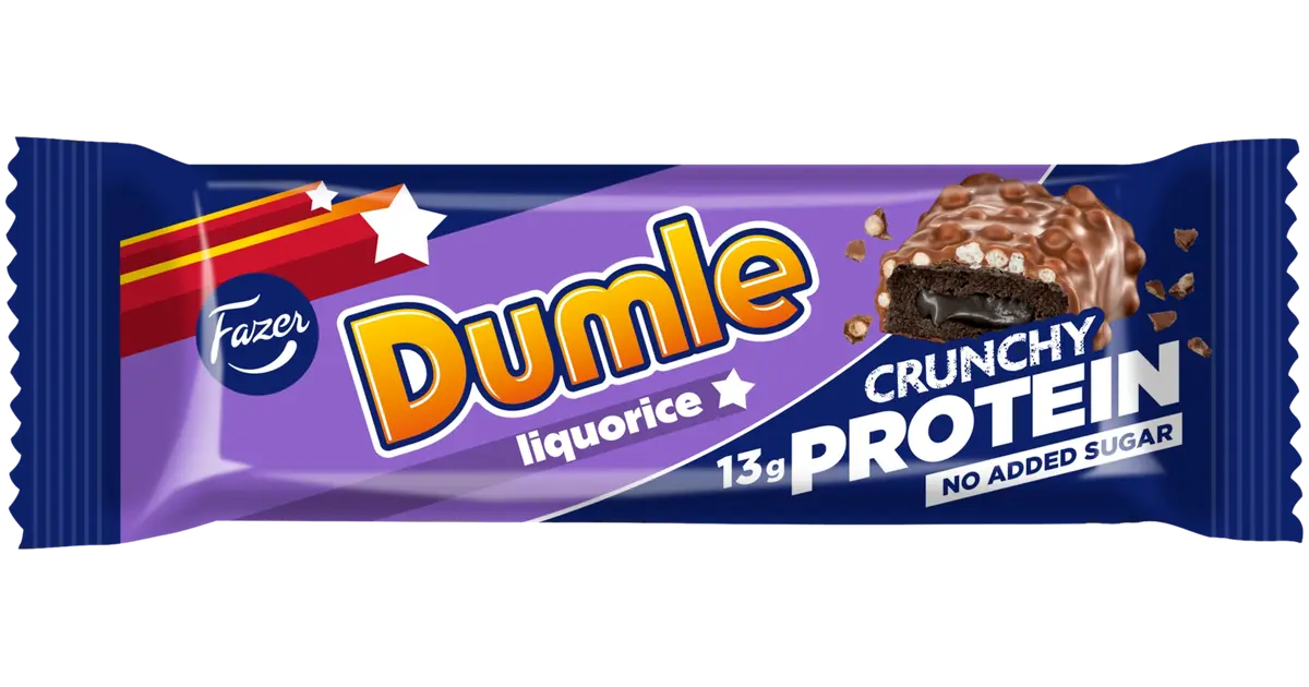 Fazer Dumle Crunchy Lakritsi Protein patukka 45g | S-kaupat ruoan ...