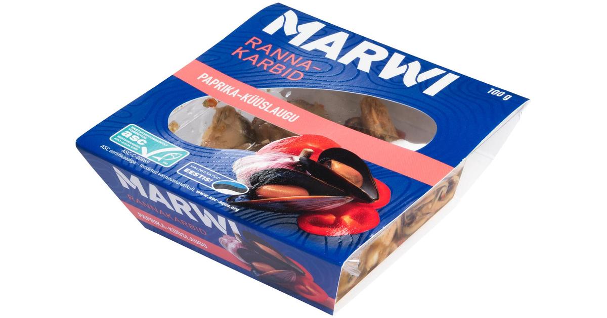 Marwi Rannakarbid Paprika - Küüslaugu, 100G | Prisma | alati odavad hinnad, telli kaup otse koju