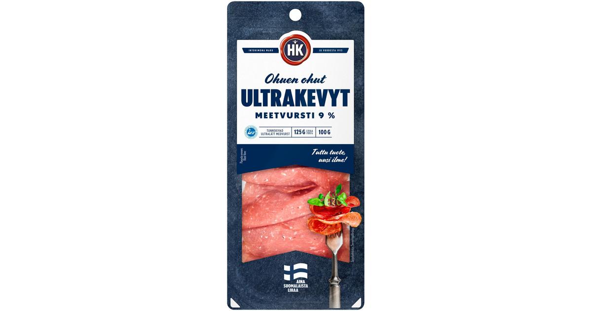 HK Ohuen Ohut Ultrakevyt Meetvursti 9% 100 g | S-kaupat ruoan verkkokauppa