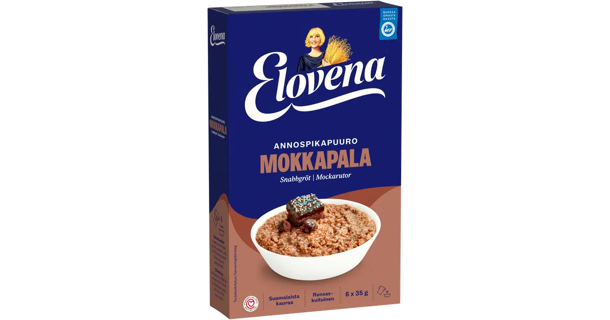 Elovena 210g mokkapalanmakuinen annospikapuuro | S-kaupat ruoan ...