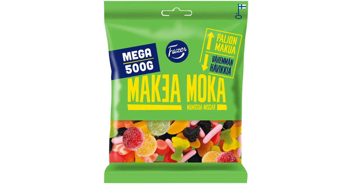 Fazer Makea Mega Moka karkkipussi 500g | S-kaupat ruoan verkkokauppa