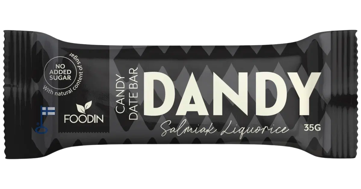 Foodin Dandy Candy Bar, Salmiak Liquorice, 35g | S-kaupat ruoan ...