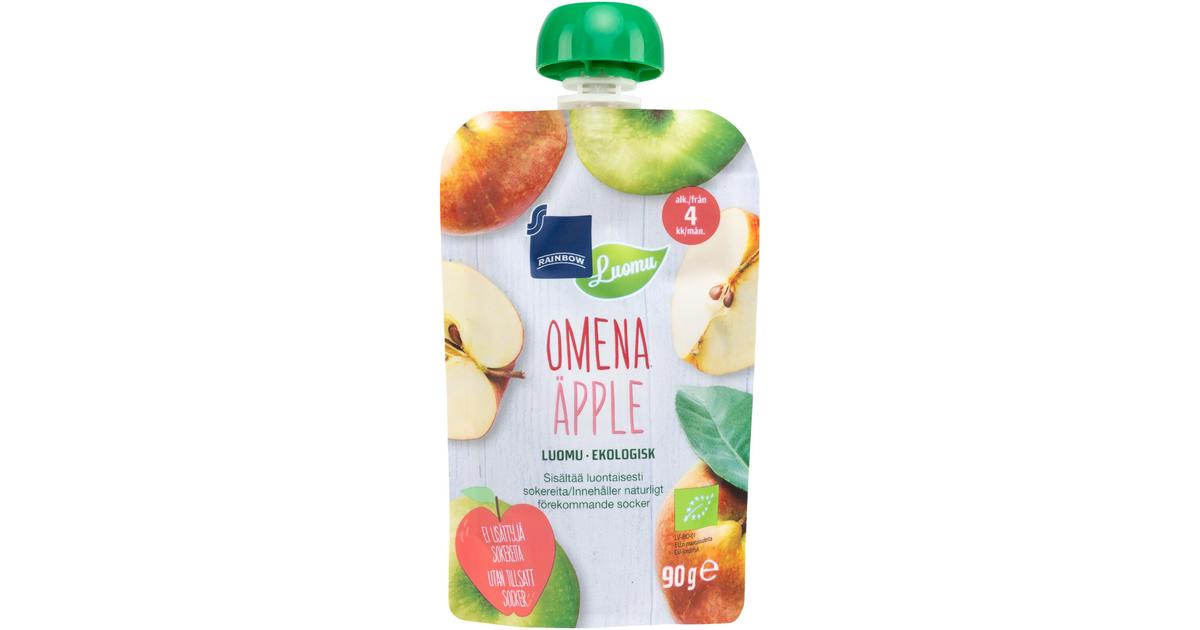 Rainbow omenasose luomu 90 g 4 kk | S-kaupat ruoan verkkokauppa