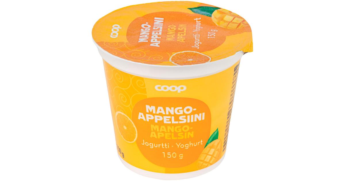 Coop mango-appelsiinijogurtti 150 g | S-kaupat ruoan verkkokauppa