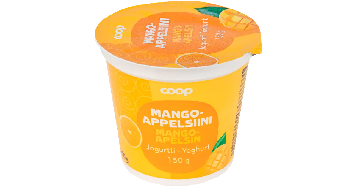 Coop mango-appelsiinijogurtti 150 g | S-kaupat ruoan verkkokauppa