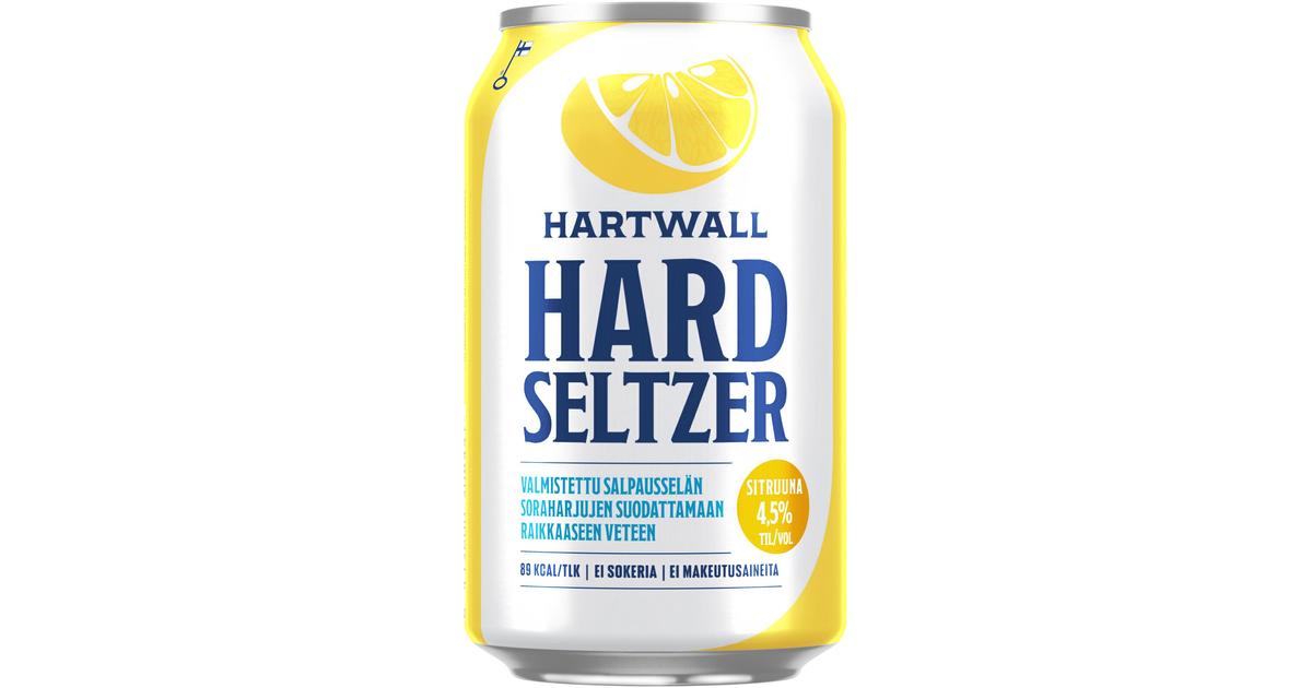 Hartwall Hard Seltzer Sitruuna 4,5% 0,33 l | S-kaupat ruoan verkkokauppa