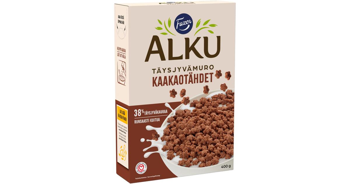 Fazer Alku Kaakaotähdet täysjyvämuro 400 g | S-kaupat ruoan verkkokauppa