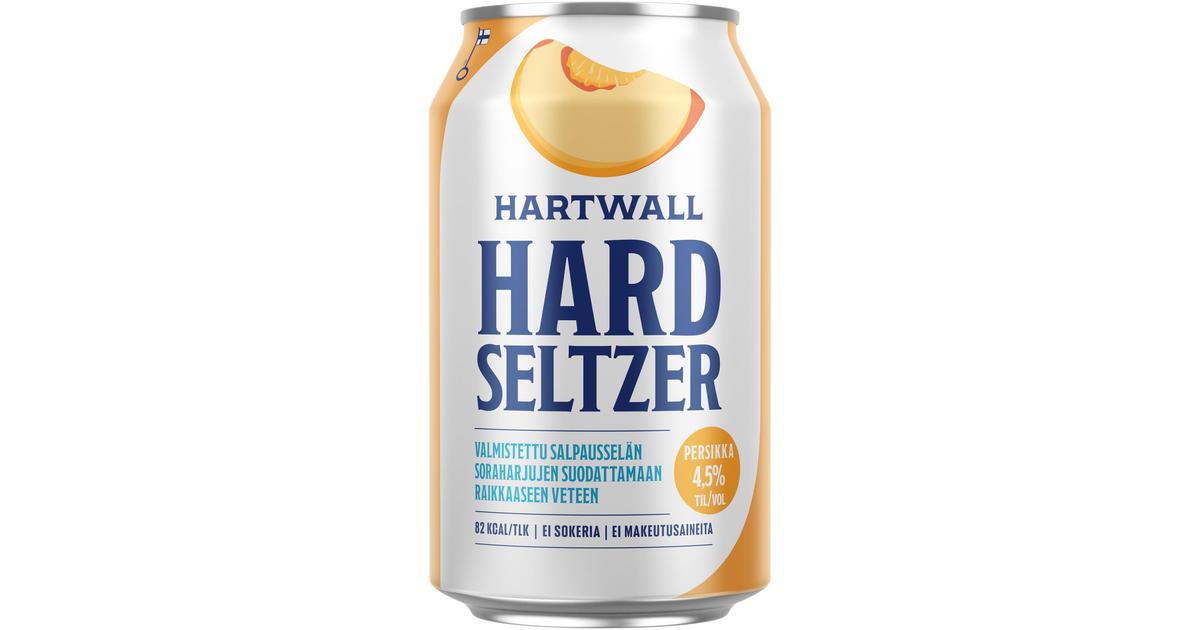 Hartwall Hard Seltzer Persikka 4,5% 0,33 l | S-kaupat ruoan verkkokauppa
