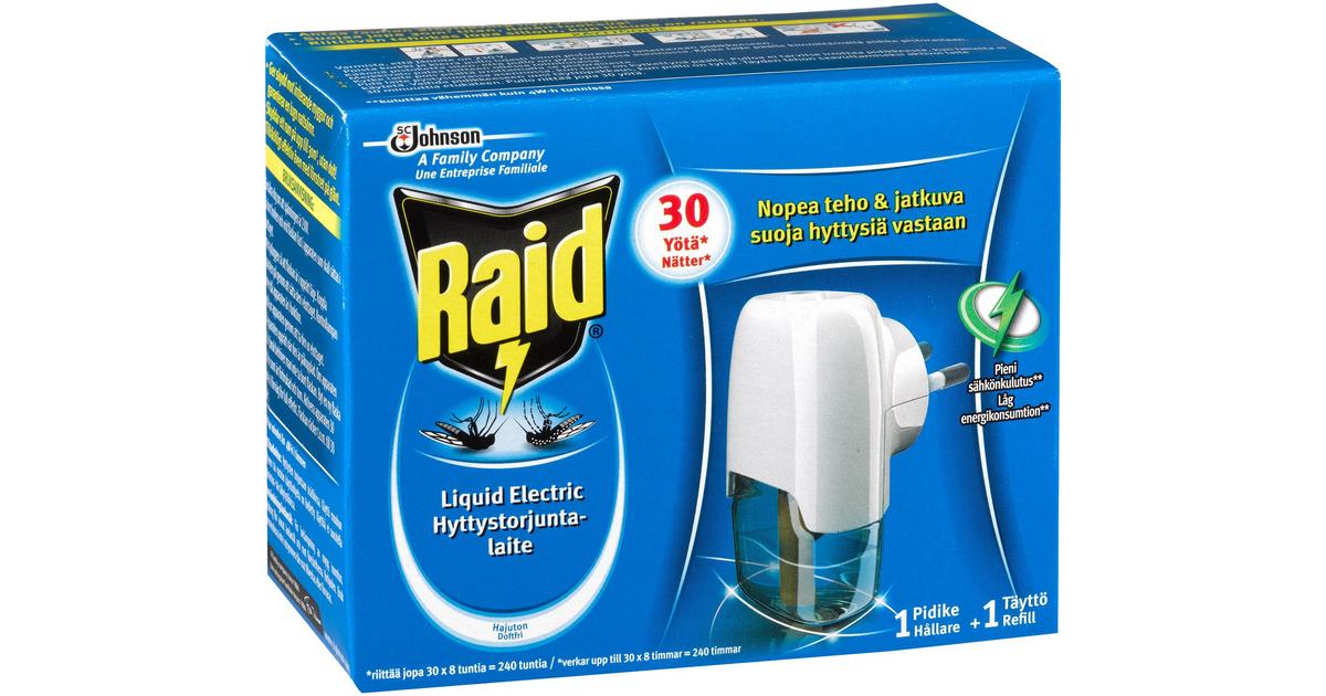Raid Liquid Electric elektroninen nestemäinen hyttystorjuntalaite | S ...
