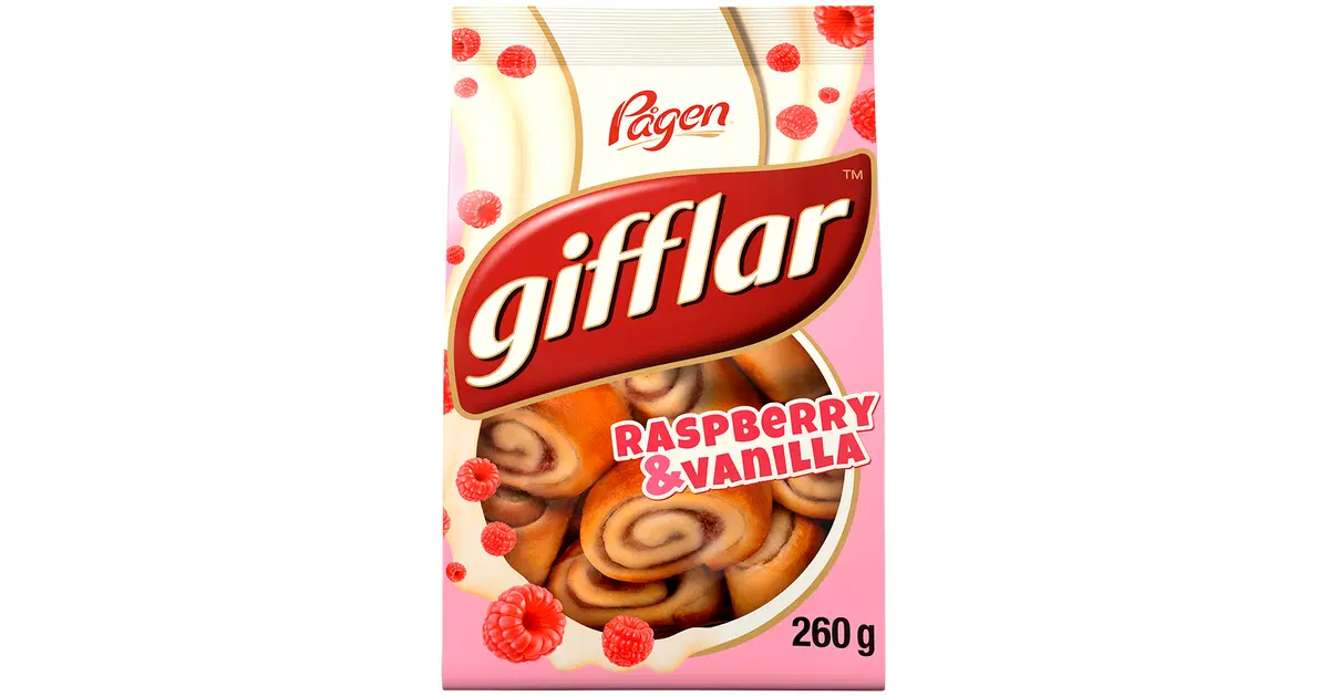 Pågen Gifflar Raspberry & Vanilla pienet vehnäpullat vadelma ...