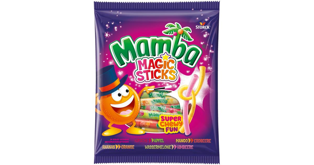 Mamba Magic Sticks 140g hedelmätoffee | S-kaupat ruoan verkkokauppa