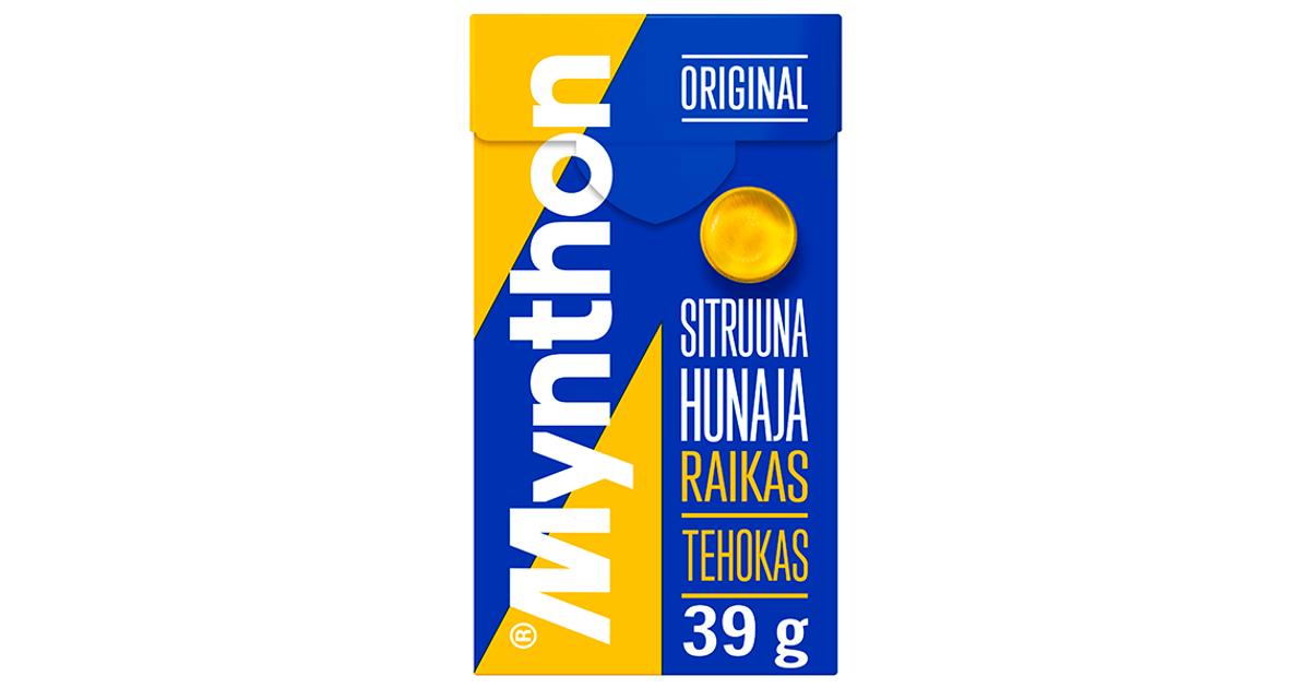 Mynthon Original Sitruuna-Hunaja +C kurkkupastilli 39g | S-kaupat ruoan ...