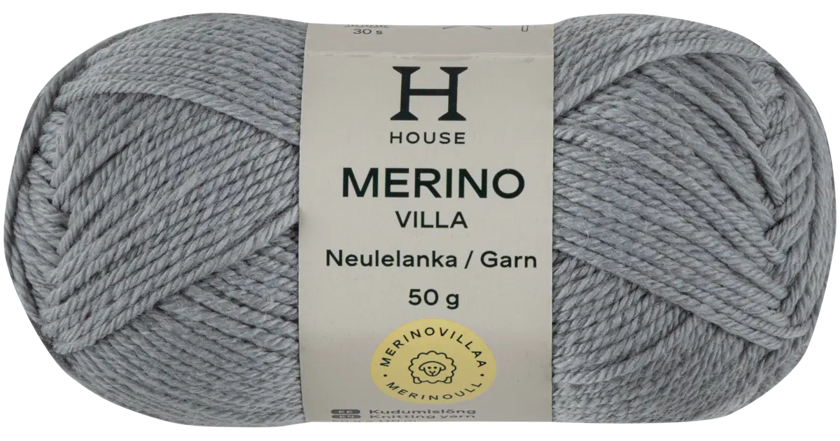 House lanka merinovilla 50g CNE-1833 light gray | S-kaupat ruoan ...