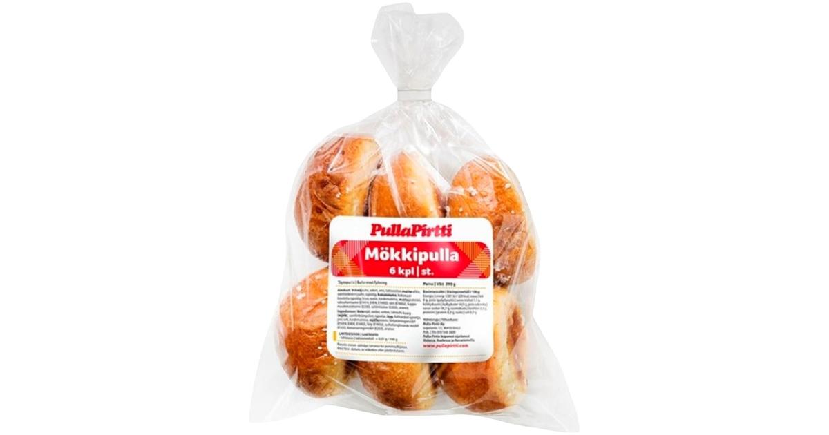 Pulla-Pirtti Mökkipulla 6/390g laktoositon täytepulla | S-kaupat ruoan ...