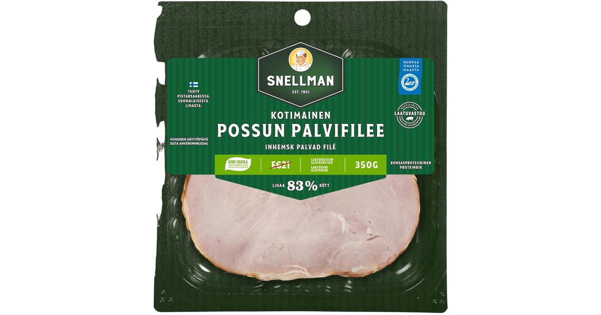 Snellman Kotimainen possun palvifilee kokolihaleikkeleet 350g | S-kaupat ruoan verkkokauppa