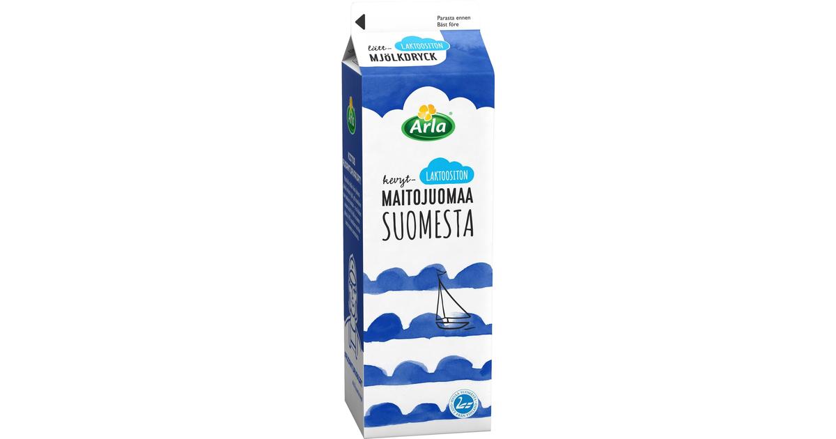 Arla 1 L laktoositon kevytmaitojuoma Suomesta ESL | S-kaupat ruoan verkkokauppa